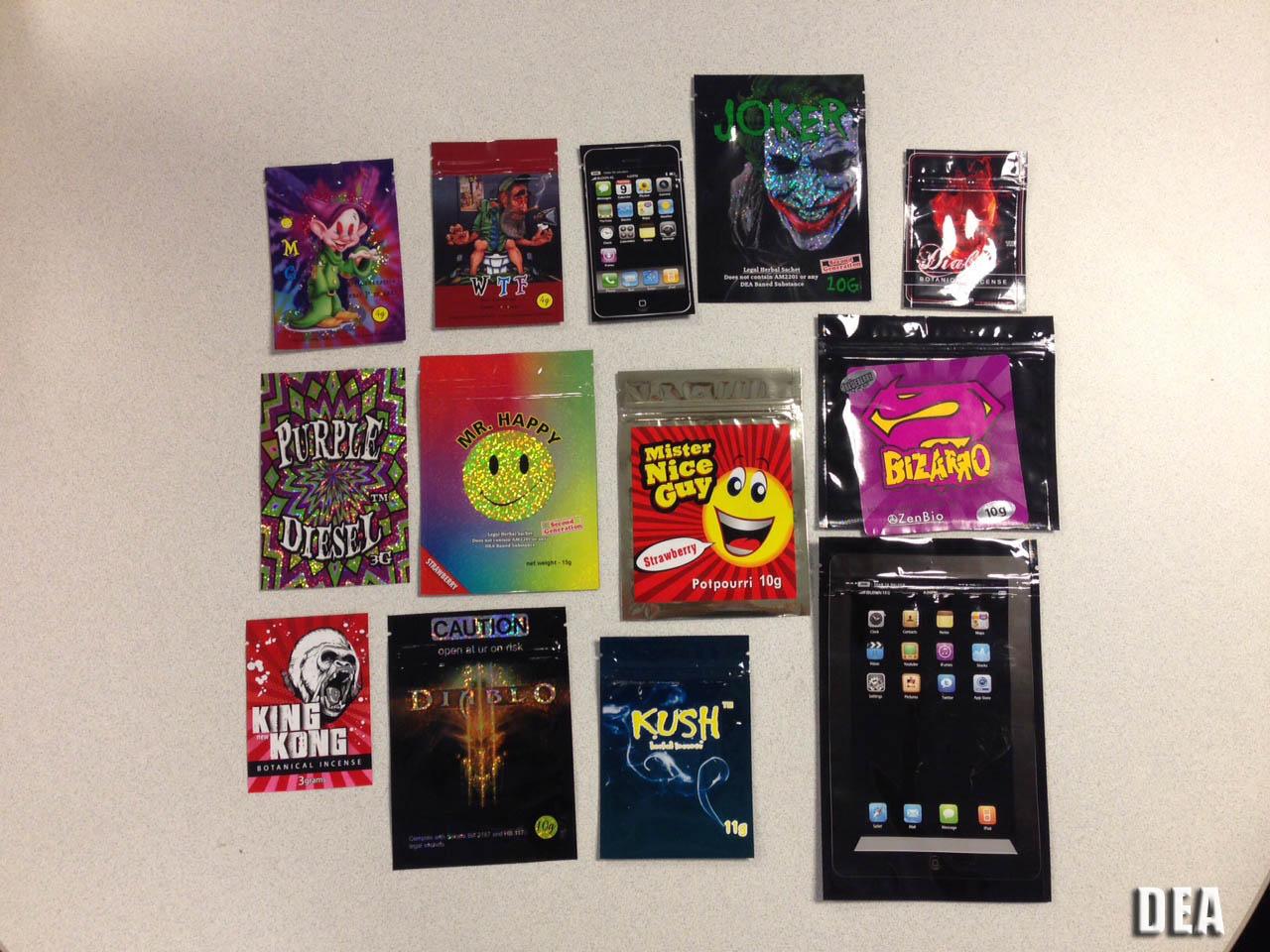 These Packets Filled With Synthetic Designer Drugs Were Seized As Part ...